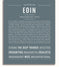 Eoin | Name Art Print – Name Stories