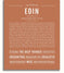 Eoin Personalized Name Meaning Art Prints – Name Stories