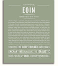 Eoin | Name Art Print – Name Stories