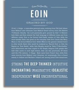 Eoin | Name Art Print – Name Stories