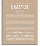 Erastus | Name Art Print – Name Stories