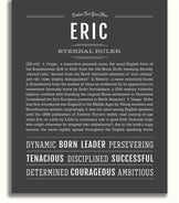Eric | Name Art Print – Name Stories