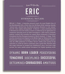 Eric Personalized Name Meaning Art Prints – Name Stories