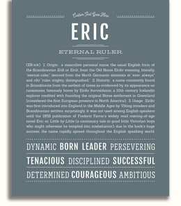 Eric | Name Art Print – Name Stories