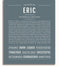 Eric | Name Art Print – Name Stories