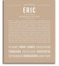 Eric | Name Art Print – Name Stories