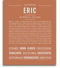Eric Personalized Name Meaning Art Prints – Name Stories