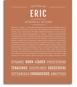 Eric | Name Art Print – Name Stories
