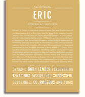 Eric | Name Art Print – Name Stories