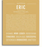 Eric Personalized Name Meaning Art Prints – Name Stories
