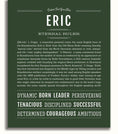 Eric Personalized Name Meaning Art Prints – Name Stories