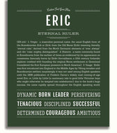 Eric | Name Art Print – Name Stories