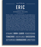 Eric | Name Art Print – Name Stories