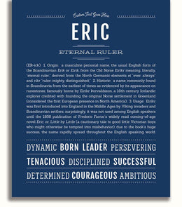Eric | Name Art Print – Name Stories