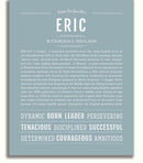 Eric Personalized Name Meaning Art Prints – Name Stories