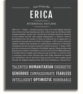 Erica | Name Art Print – Name Stories