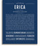 Erica Personalized Name Meaning Art Prints – Name Stories