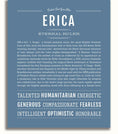 Erica | Name Art Print – Name Stories