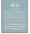 Erica | Name Art Print – Name Stories