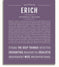 Erich Personalized Name Meaning Art Prints – Name Stories