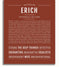 Erich Personalized Name Meaning Art Prints – Name Stories
