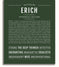 Erich Personalized Name Meaning Art Prints – Name Stories