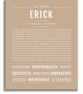 Erick | Name Art Print – Name Stories