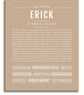 Erick | Name Art Print – Name Stories