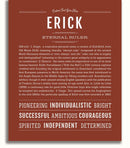 Erick | Name Art Print – Name Stories