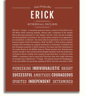 Erick | Name Art Print – Name Stories