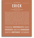 Erick | Name Art Print – Name Stories