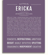 Ericka | Name Art Print – Name Stories