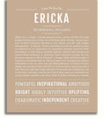 Ericka | Name Art Print – Name Stories