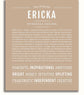 Ericka | Name Art Print – Name Stories
