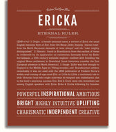 Ericka | Name Art Print – Name Stories