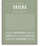 Ericka | Name Art Print – Name Stories