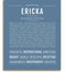Ericka Personalized Name Meaning Art Prints – Name Stories