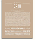 Erik | Name Art Print – Name Stories