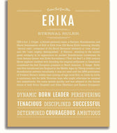 Erika | Name Art Print – Name Stories