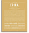 Erika | Name Art Print – Name Stories