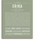 Erika | Name Art Print – Name Stories