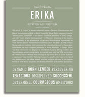 Erika | Name Art Print – Name Stories