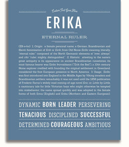 Erika | Name Art Print – Name Stories