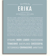 Erika | Name Art Print – Name Stories