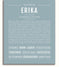 Erika | Name Art Print – Name Stories