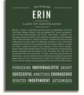 Erin (male) | Name Art Print – Name Stories