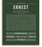 Ernest | Name Art Print - Personalized Custom Gifts – Name Stories