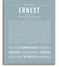 Ernest | Name Art Print - Personalized Custom Gifts – Name Stories