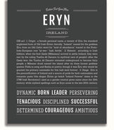 Eryn | Name Art Print – Name Stories