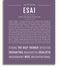 Esai | Name Art Print – Name Stories